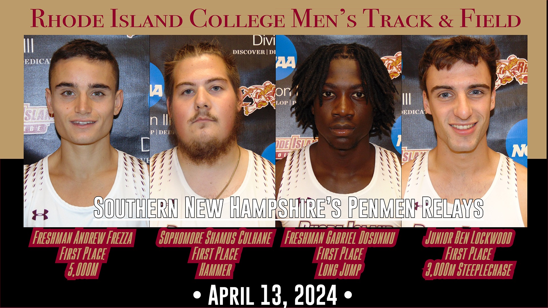 Four Anchormen Take Home Titles at SNHU's Penmen Relays - Rhode Island ...