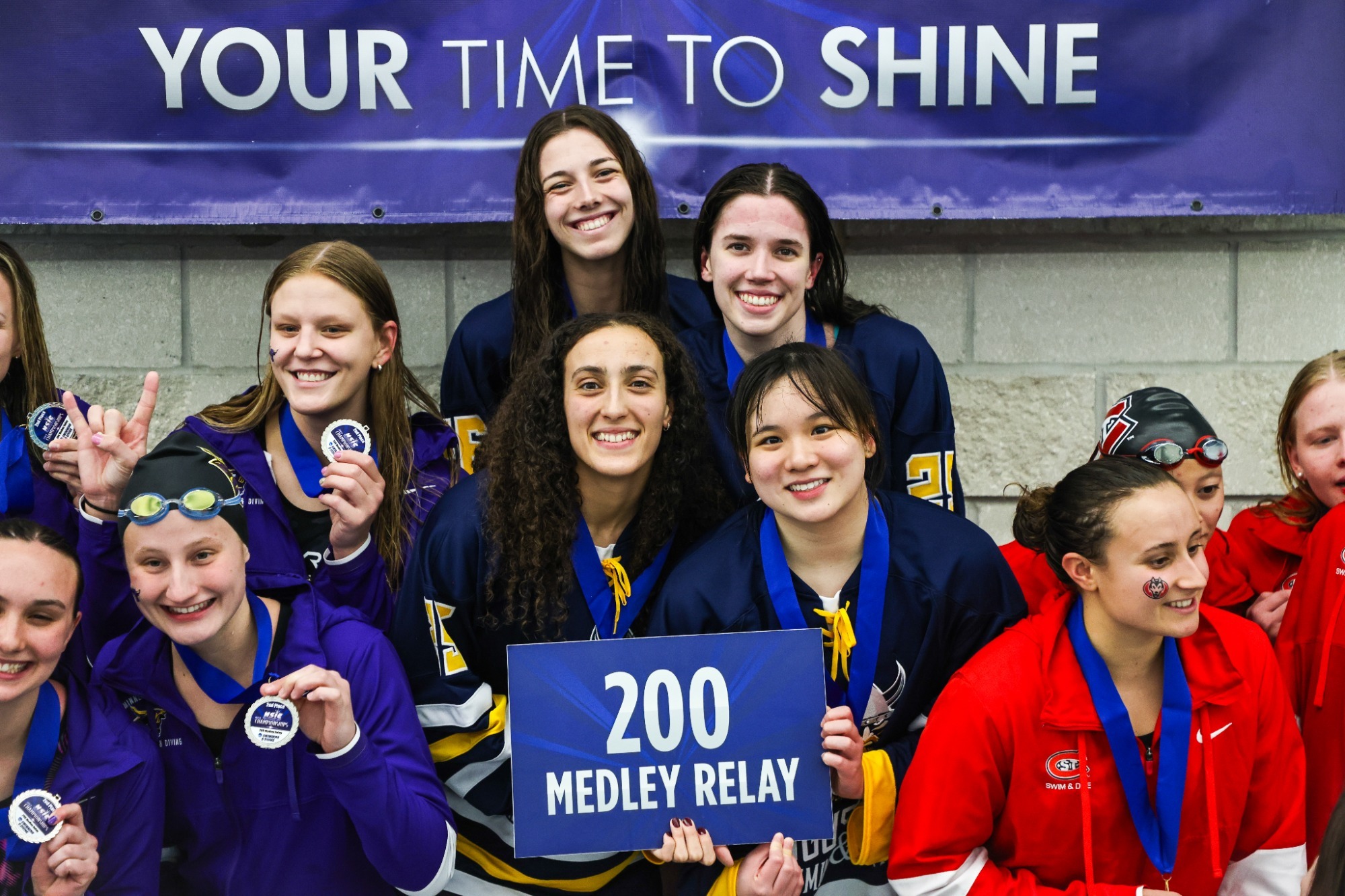 Diving and Relay Excellence Keep Vikings in Front at the NSIC Women's ...
