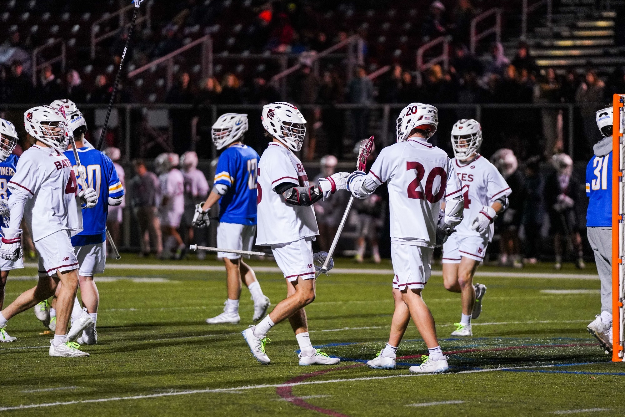 13 Bobcats Net Goals as Bates Sinks Maine Maritime, 24-2 - Bates College