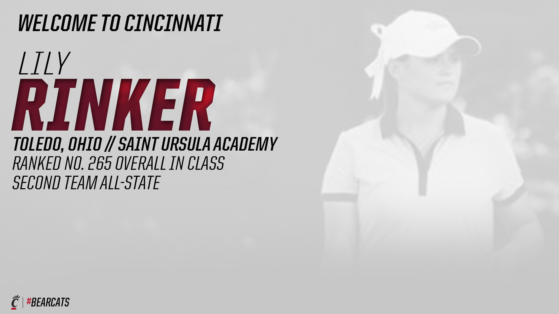 Women’s Golf Signs Rinker to NLI - University of Cincinnati Athletics