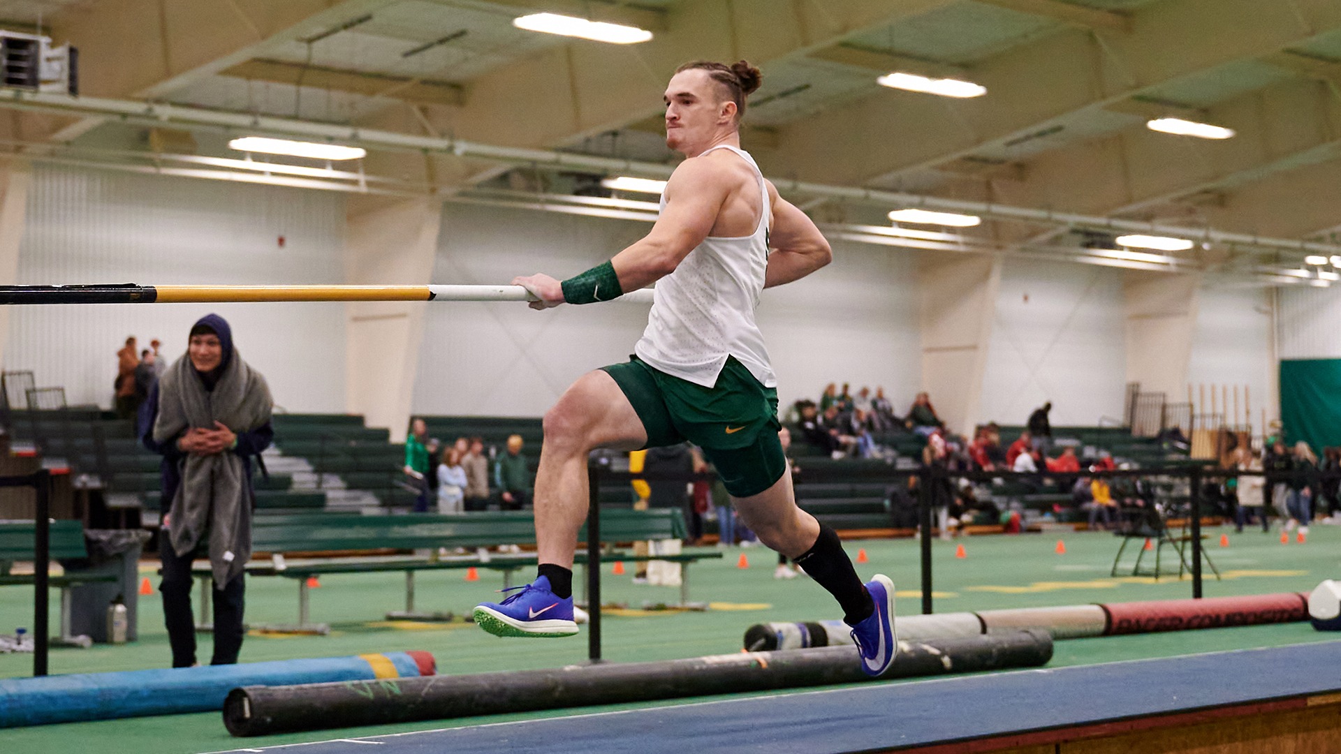 White Wins Pole Vault, Bison Capture DMR Title on Day One of Summit ...