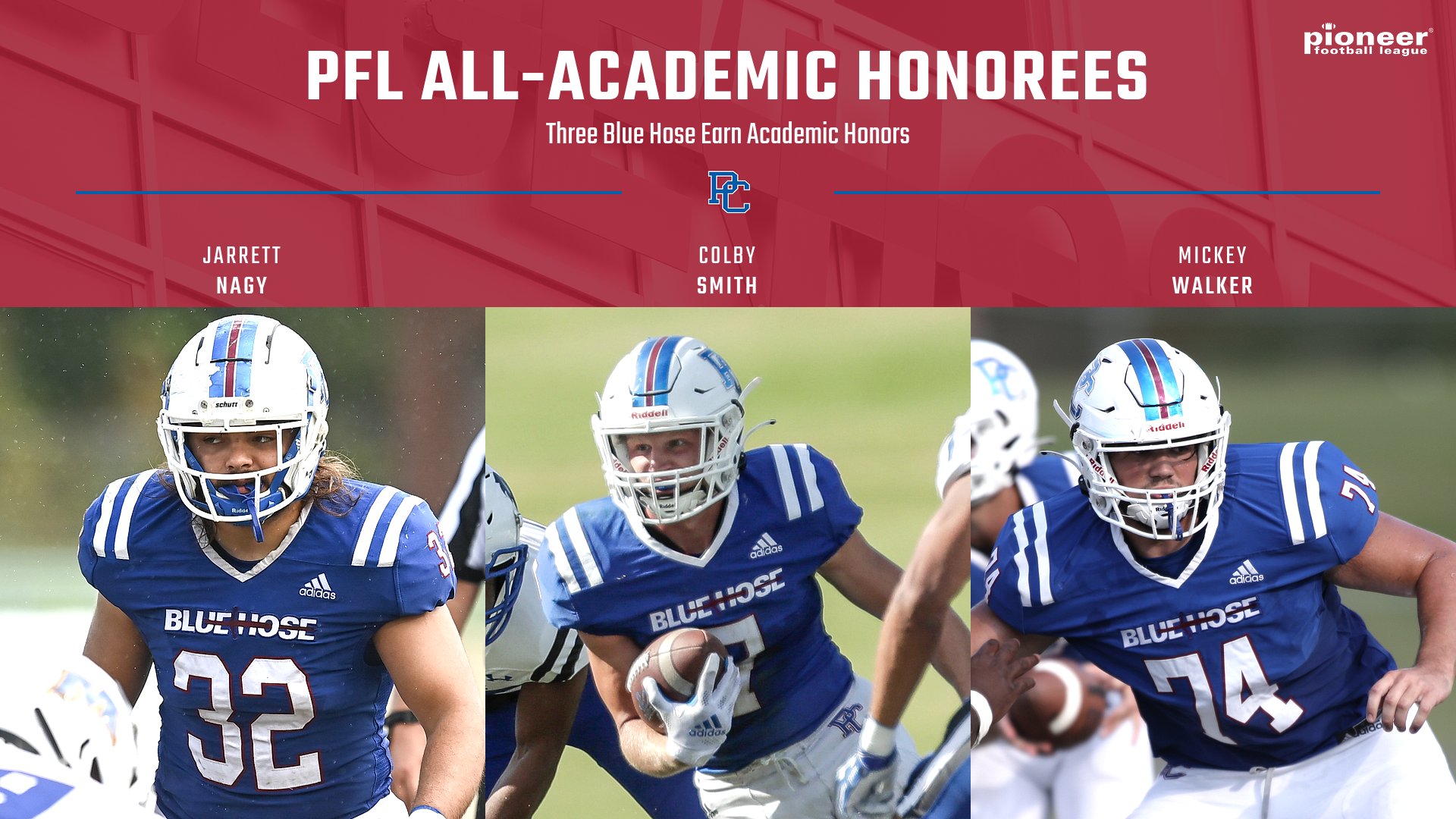 Football Lands Three on PFL All-Academic Teams - Presbyterian College