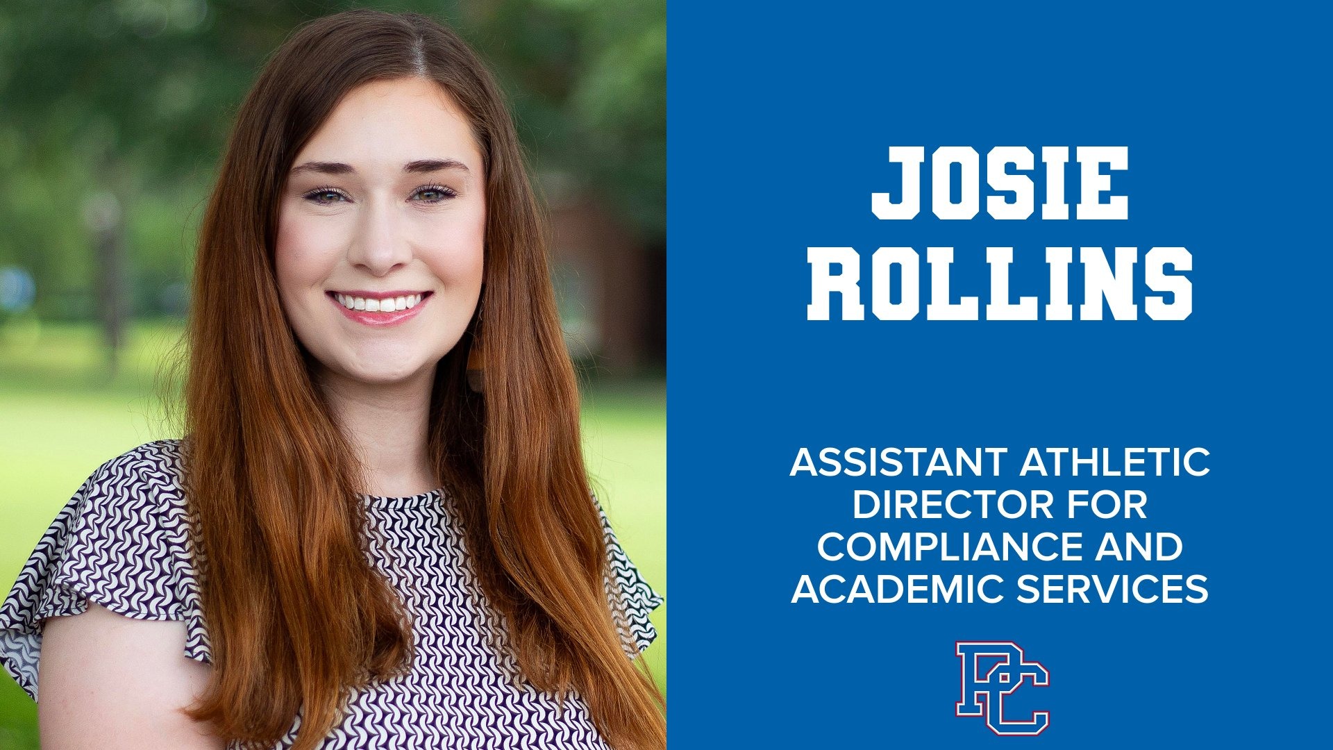 PC Athletics Names Josie Rollins Assistant AD for Compliance & Academic ...