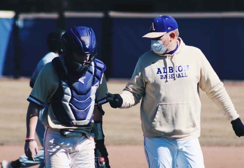 Baseball falls at No. 17 Adrian - Albion College