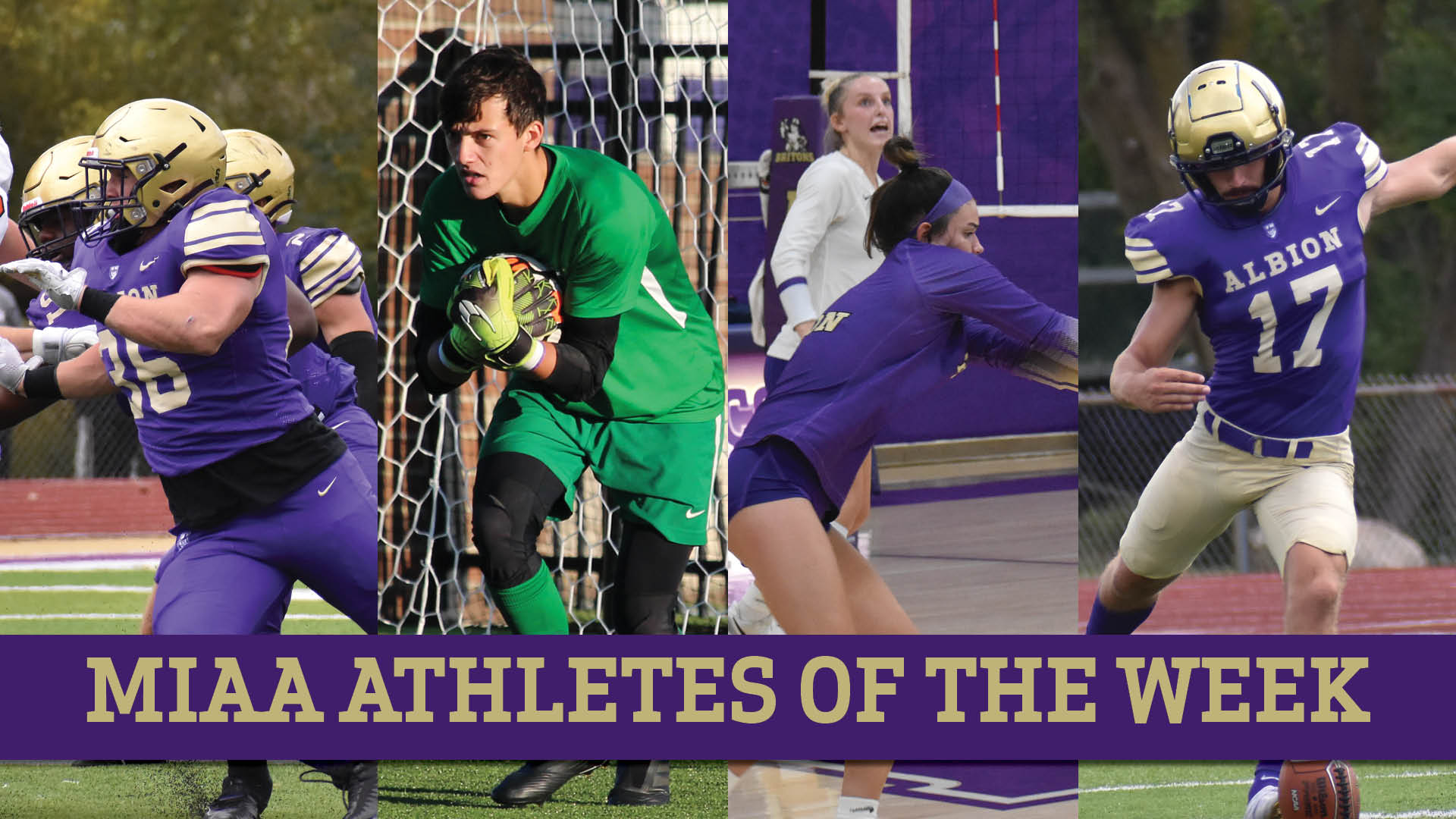 Big week leads to four Athlete of the Week selections - Albion College