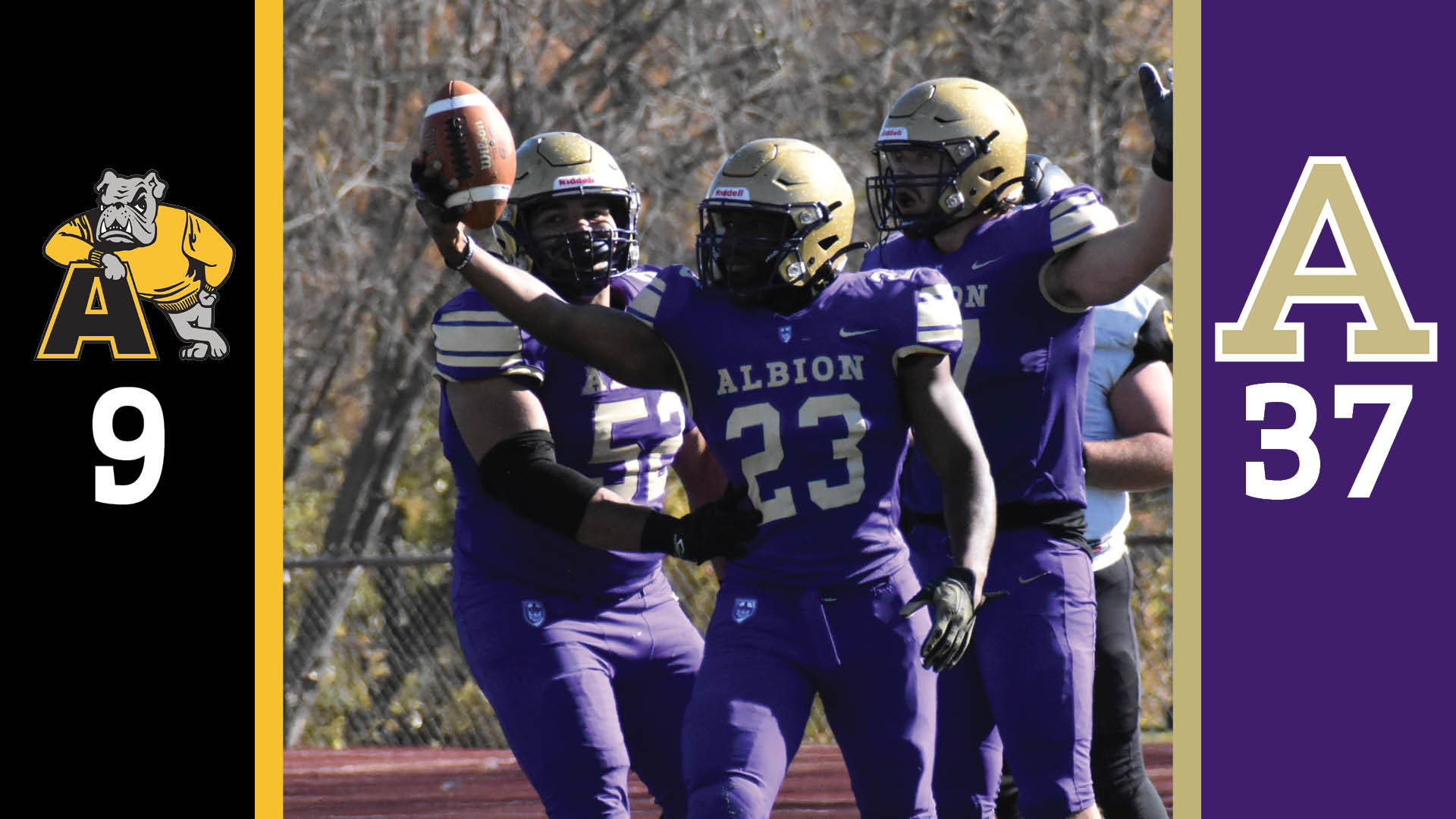 No. 20 football continues to roll - Albion College