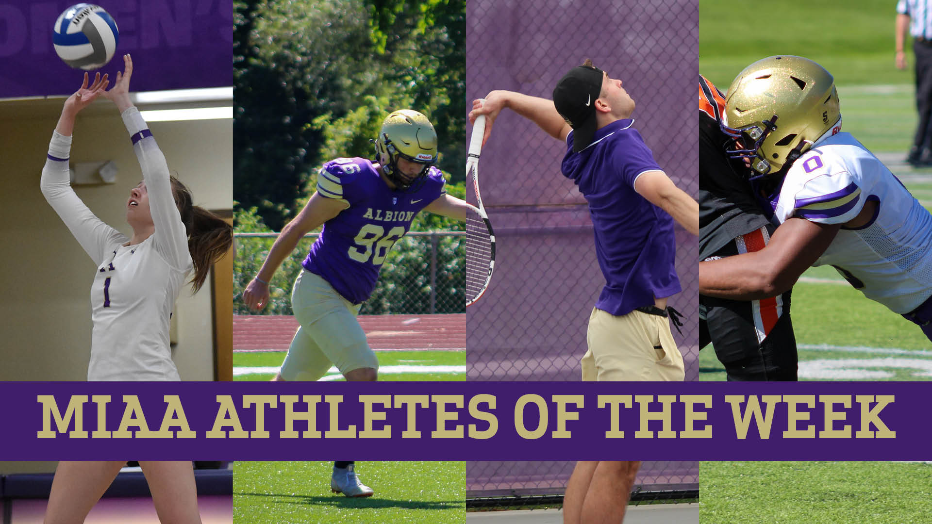 Four named MIAA Athlete of the Week - Albion College