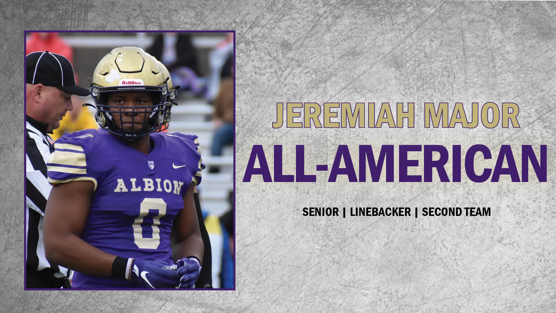 Jeremiah Major: All-American - Albion College
