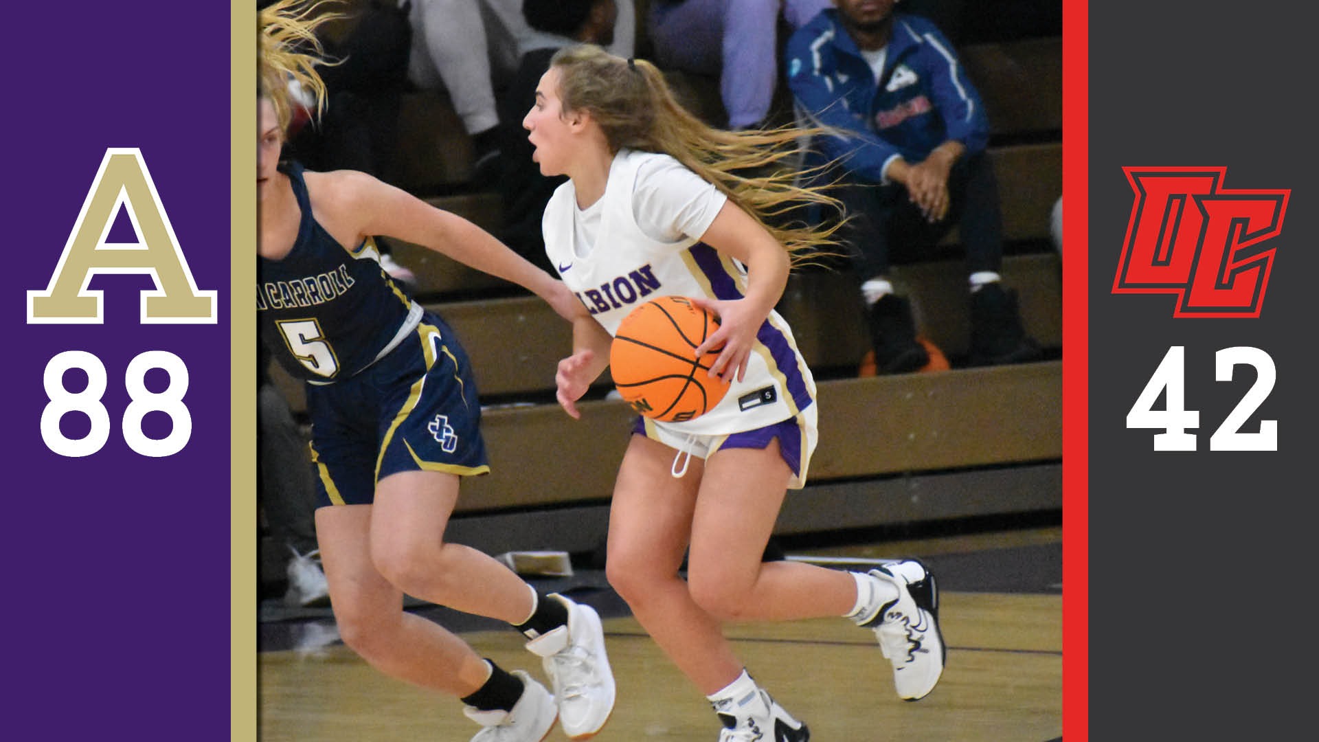Another dominant conference win for women's basketball - Albion College