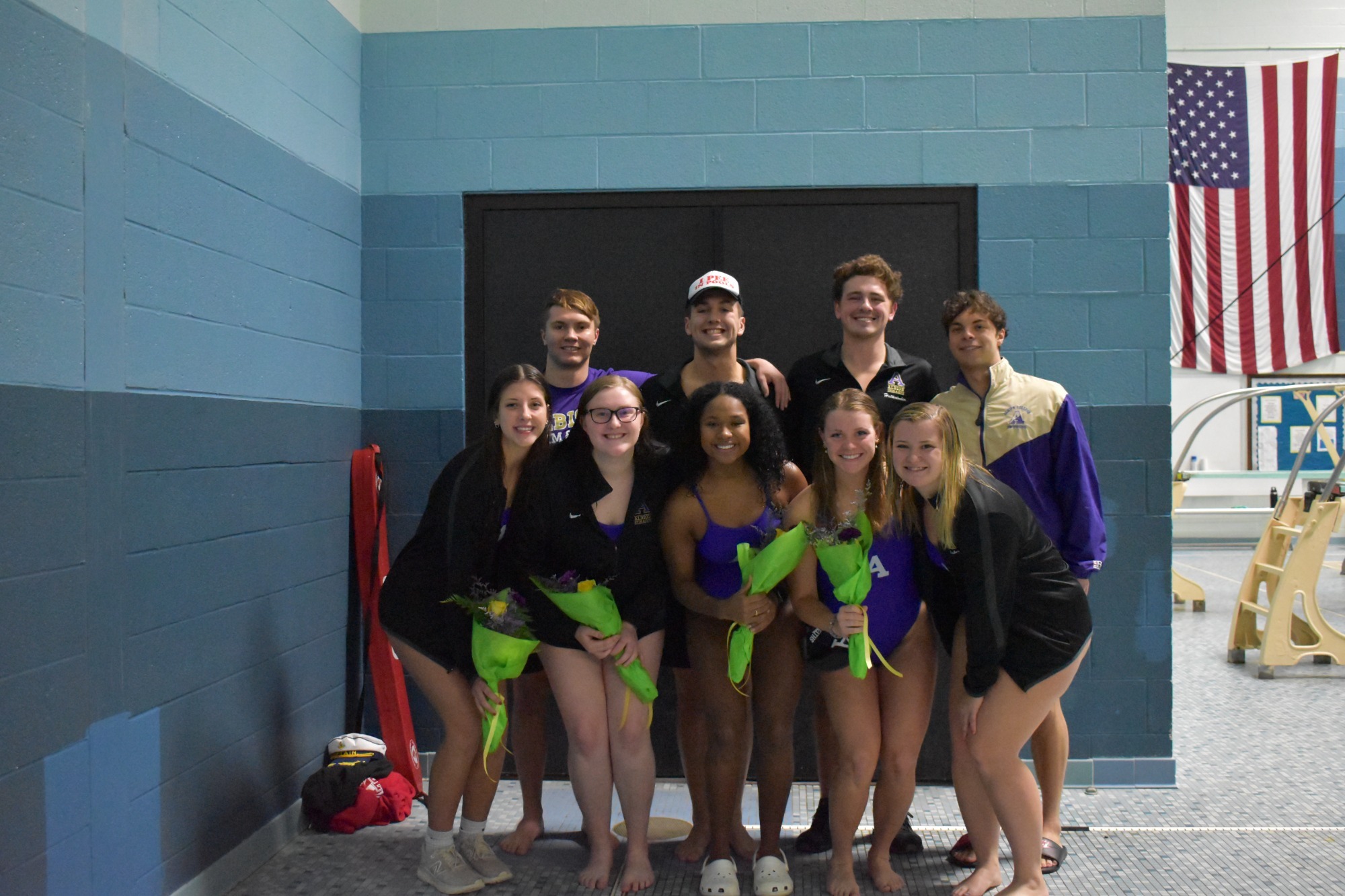 Swim and dive sends seniors off with wins - Albion College
