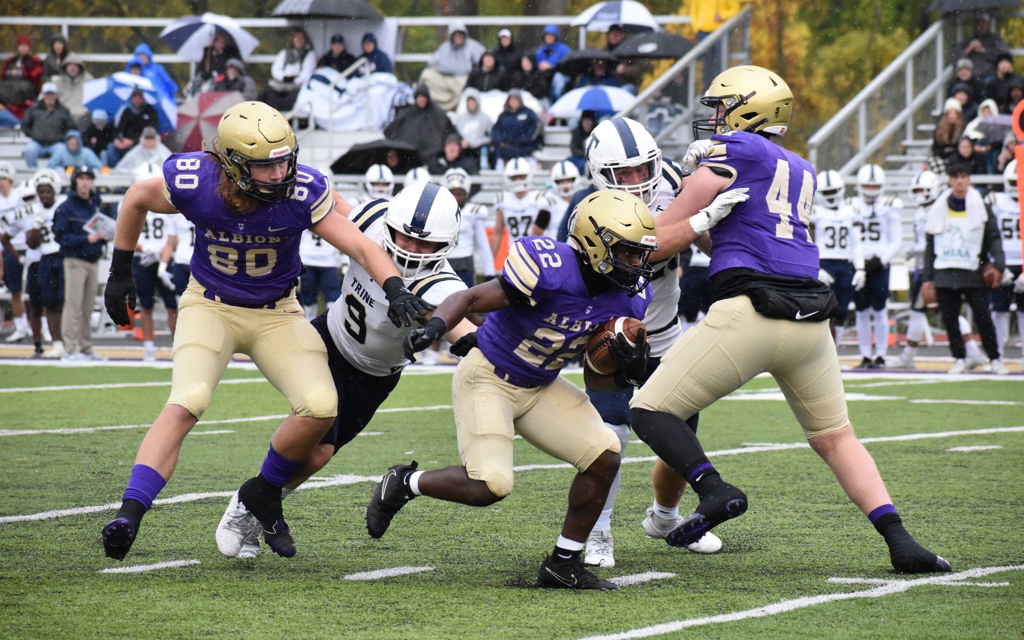 Football upended by Trine - Albion College