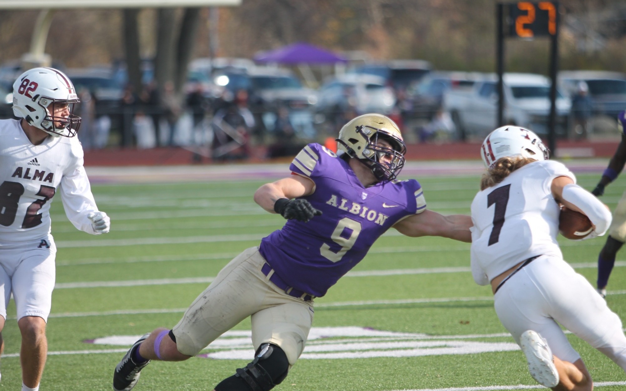 Football celebrates seniors in home finale - Albion College