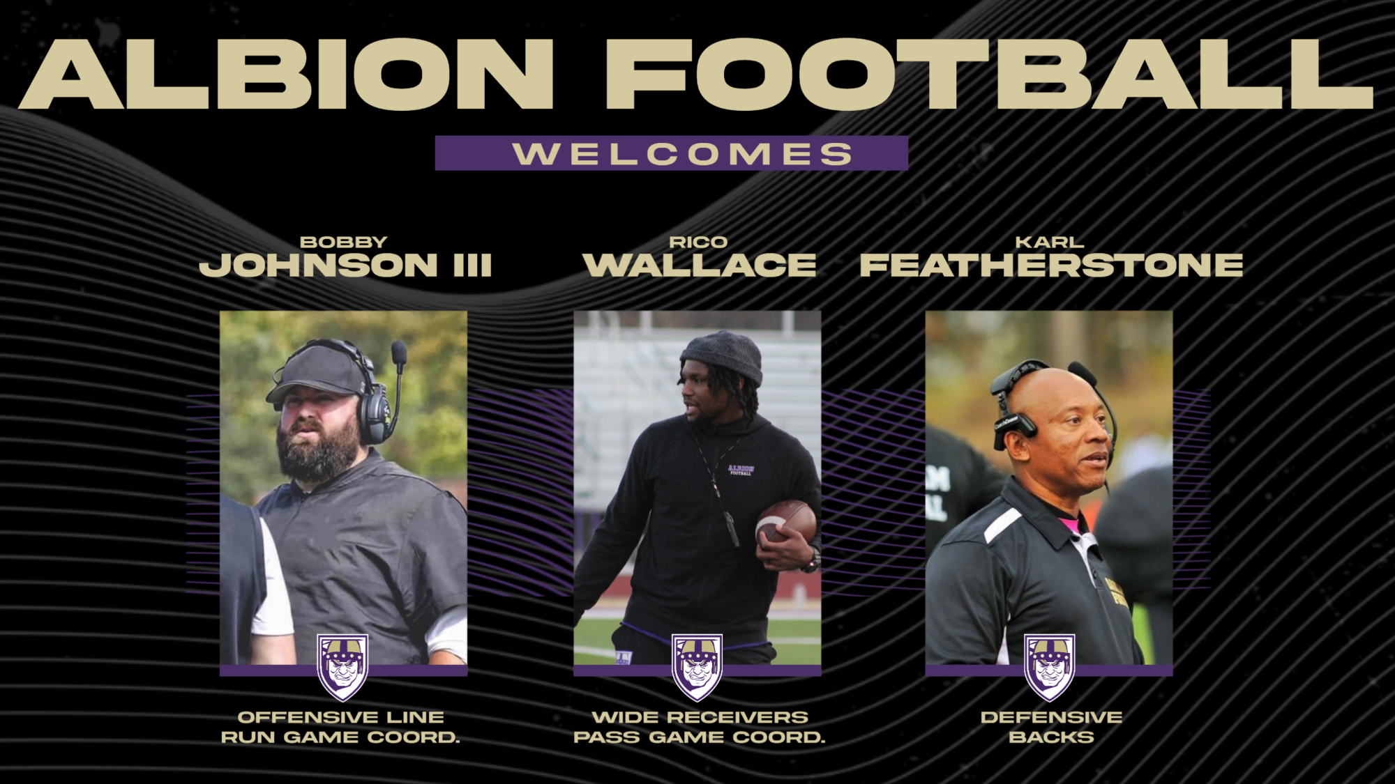 Football adds three to coaching staff - Albion College