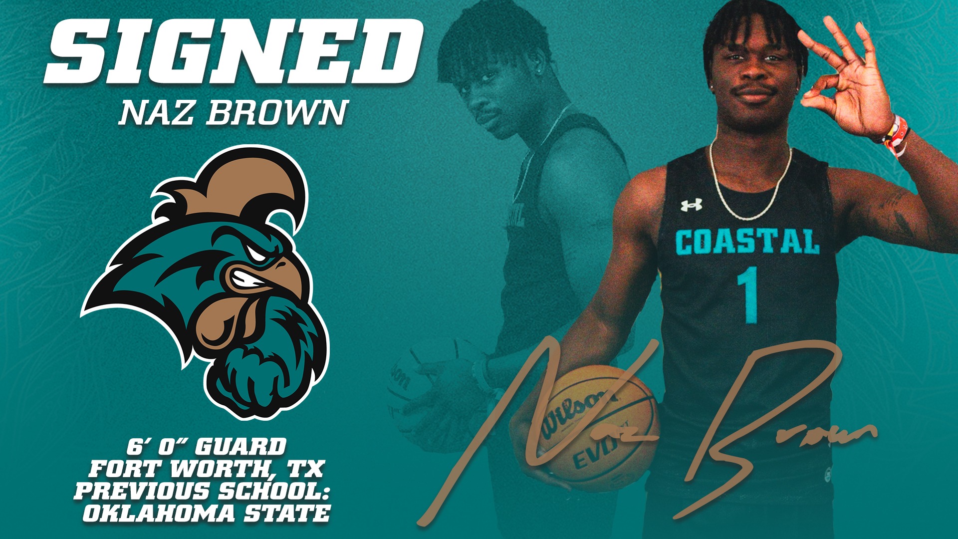 Battle Signs with CCU Men's Basketball - Coastal Carolina University ...