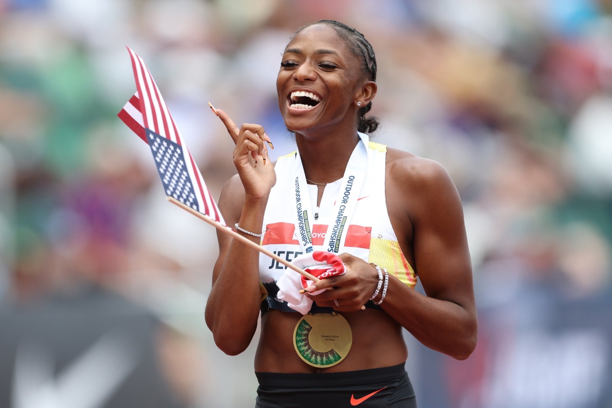 Melissa Jefferson-Wooden Wins 100-Meter World Championship - Coastal ...