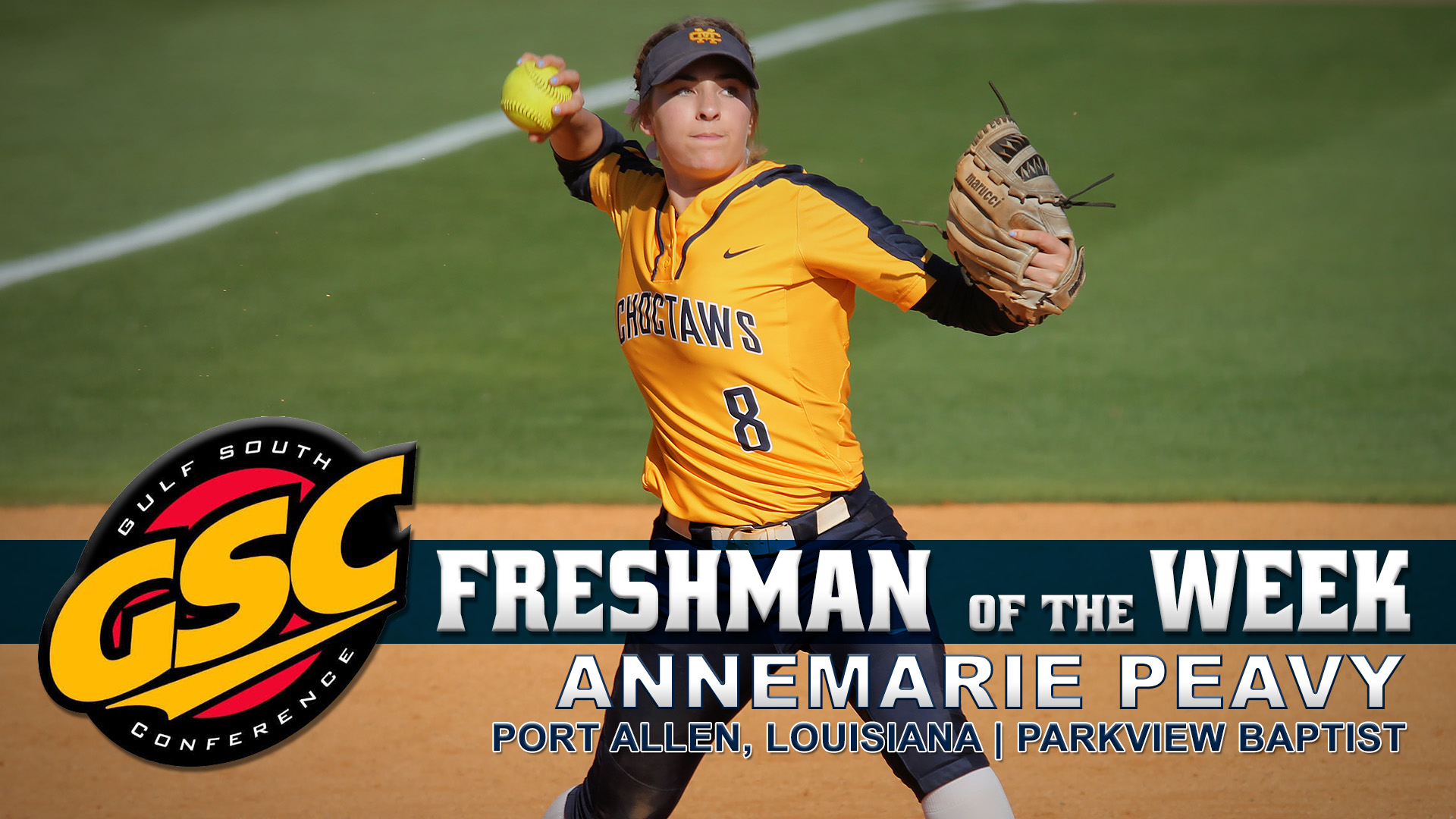 Annemarie Peavy Named GSC Freshman of the Week - Mississippi College ...