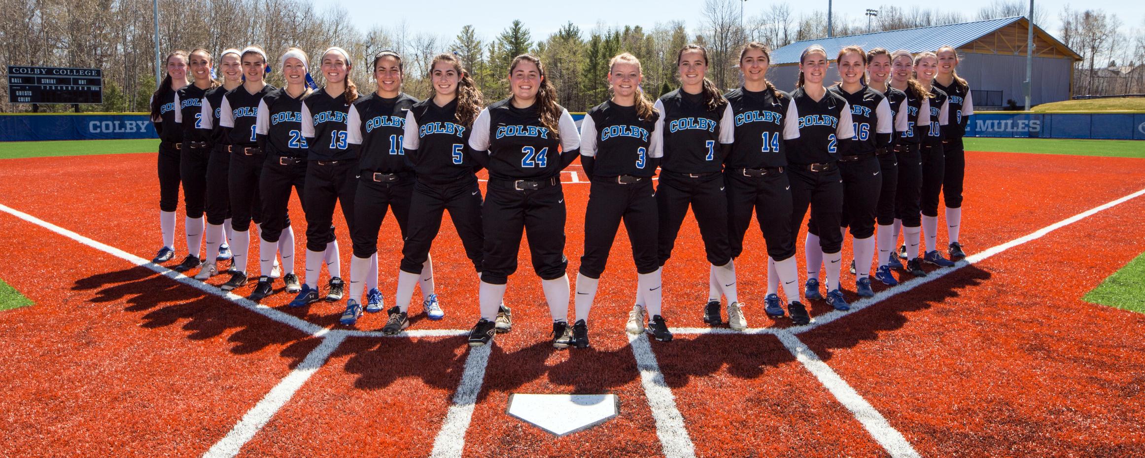 Softball team earns big league victory over Trinity - Colby College