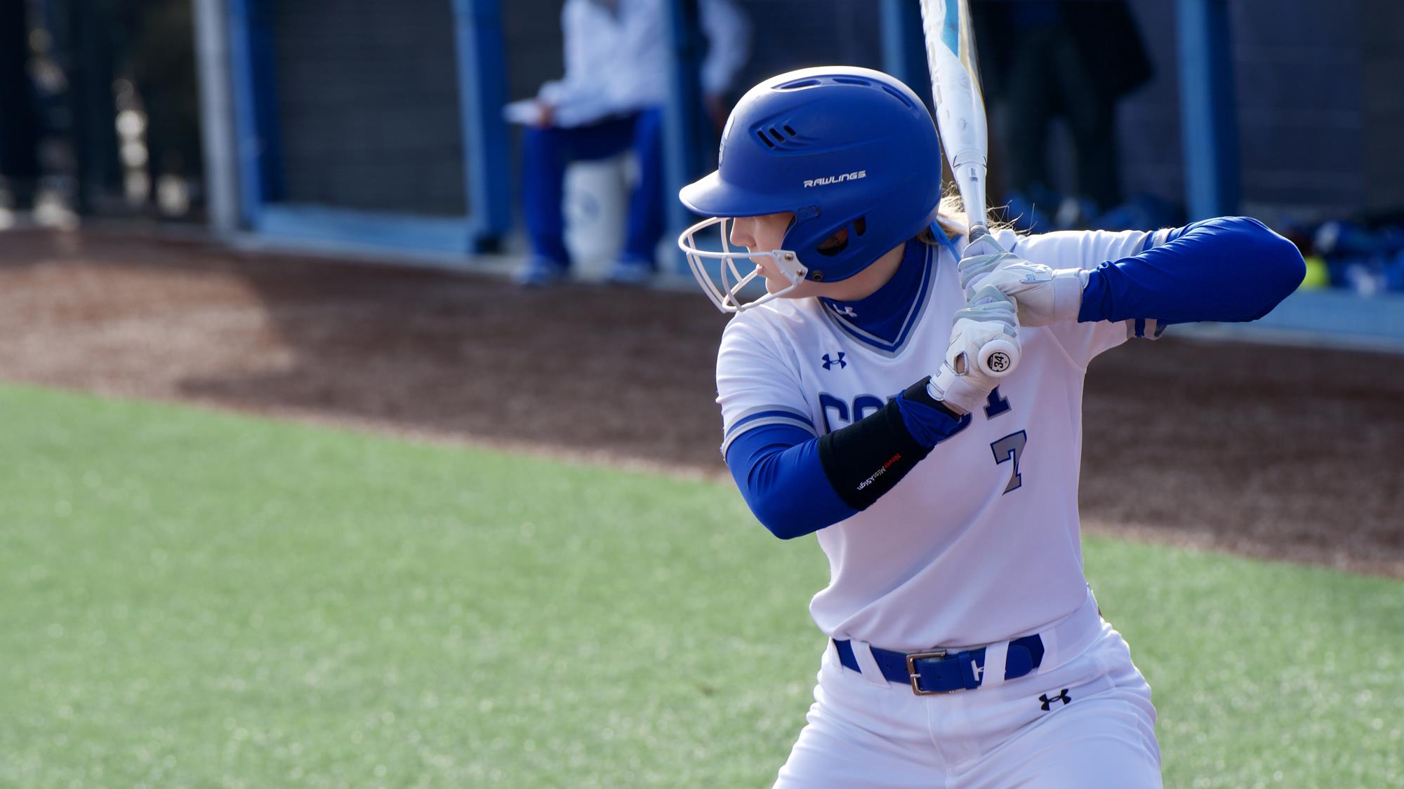 Softball Defeats Old Westbury, Fights Against Elmhurst - Colby College