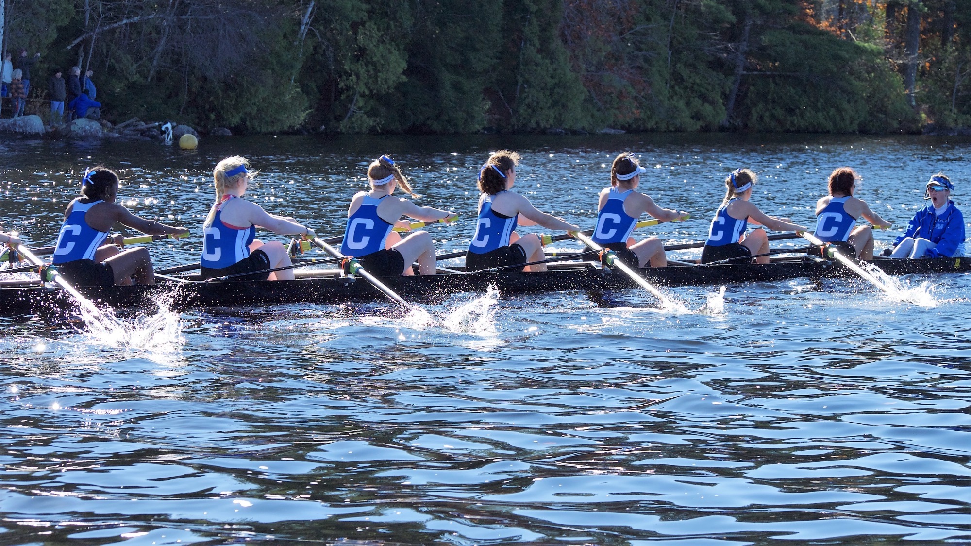 Crew Races Bates and Bowdoin for the President’s Cup - Colby College