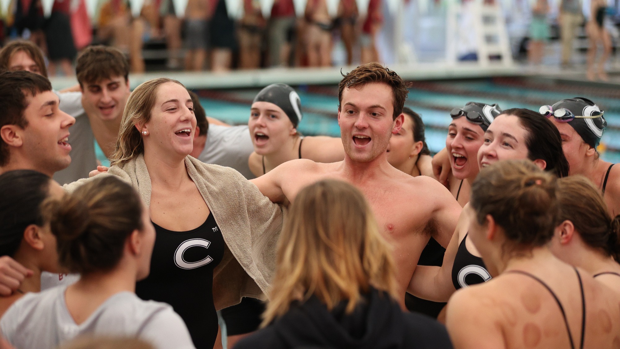 Suarez Leads Men's Swim & Dive at Loyola - Colgate University Athletics