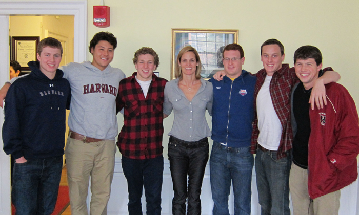 Men's Swimming and Diving Team Members Attend Speech by Four-Time Gold ...