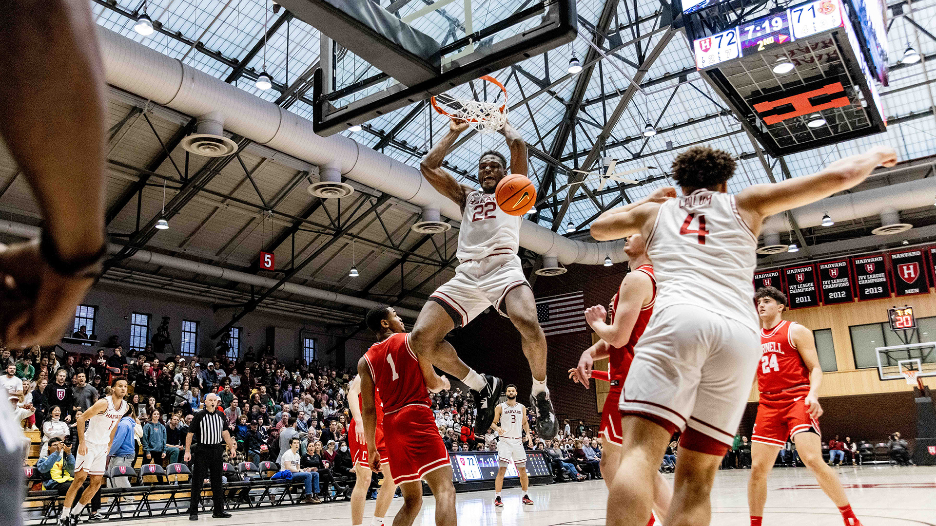Men’s Basketball Puts Five in Double Figures, Outlasts Cornell, 95-89 ...