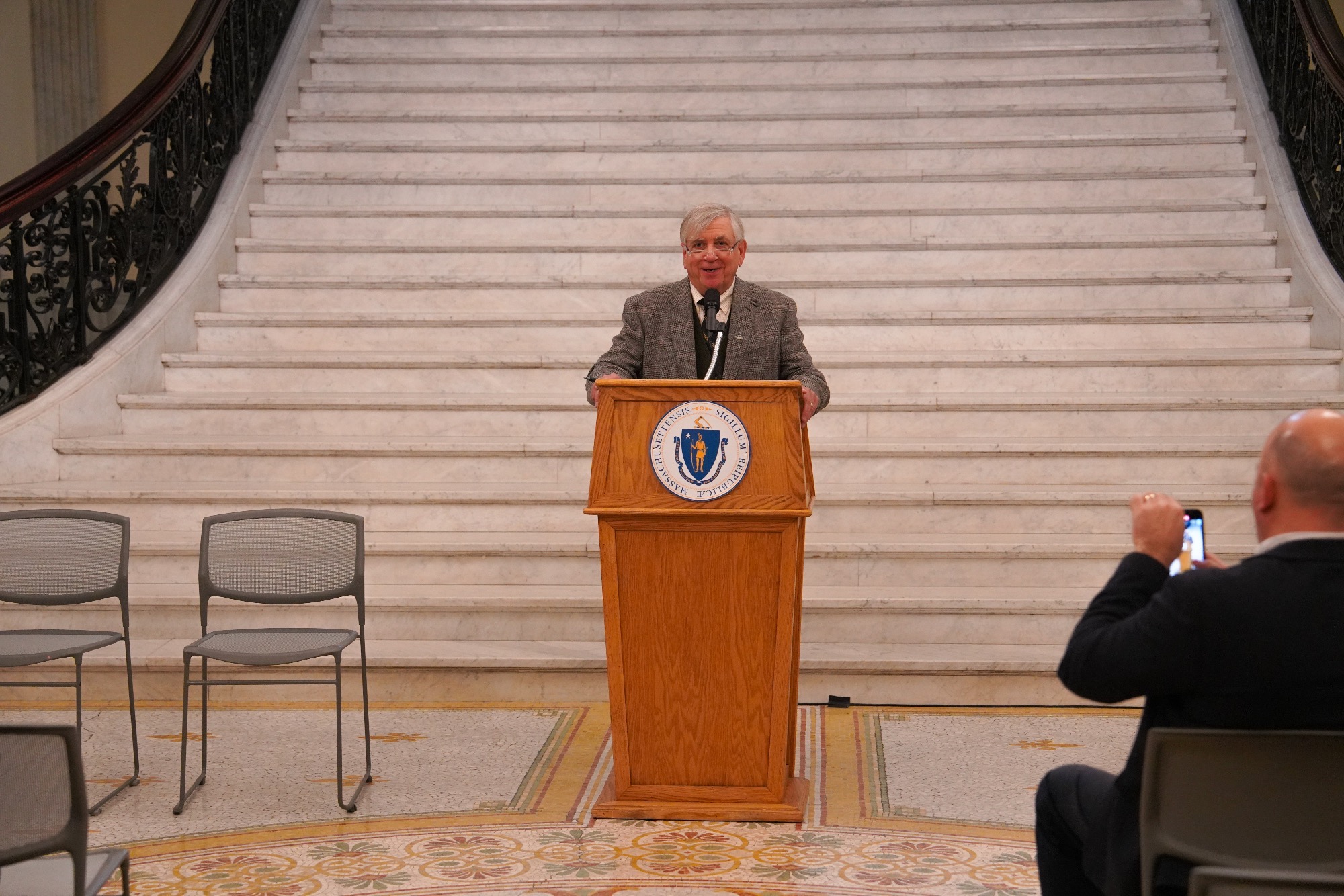 Joe Bertagna Recognized at 2023 U.S. Hockey Hall of Fame Induction ...