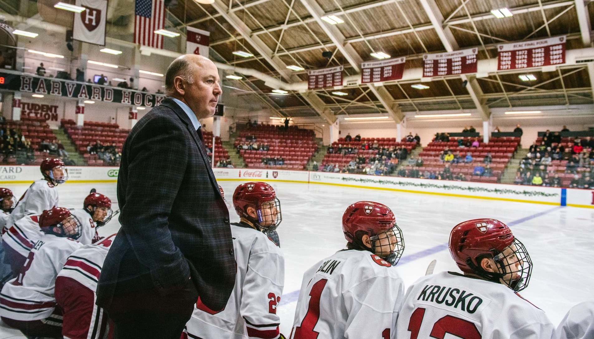 Ted Donato Records 300th Win as Men's Hockey Defeats Yale 1-0 - Harvard ...