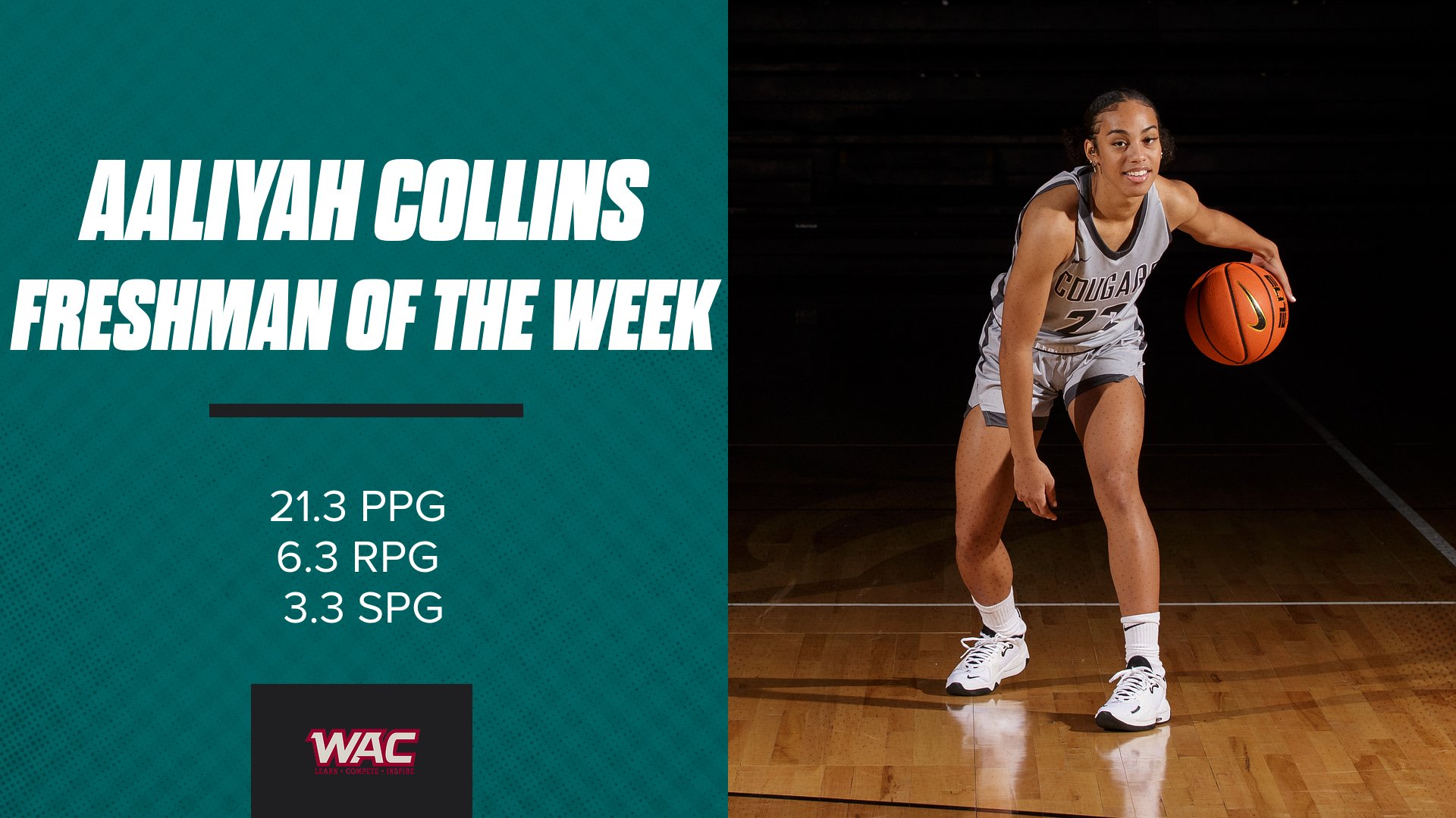 Aaliyah Collins Earns Second Consecutive WAC Freshman of the Week Honor ...