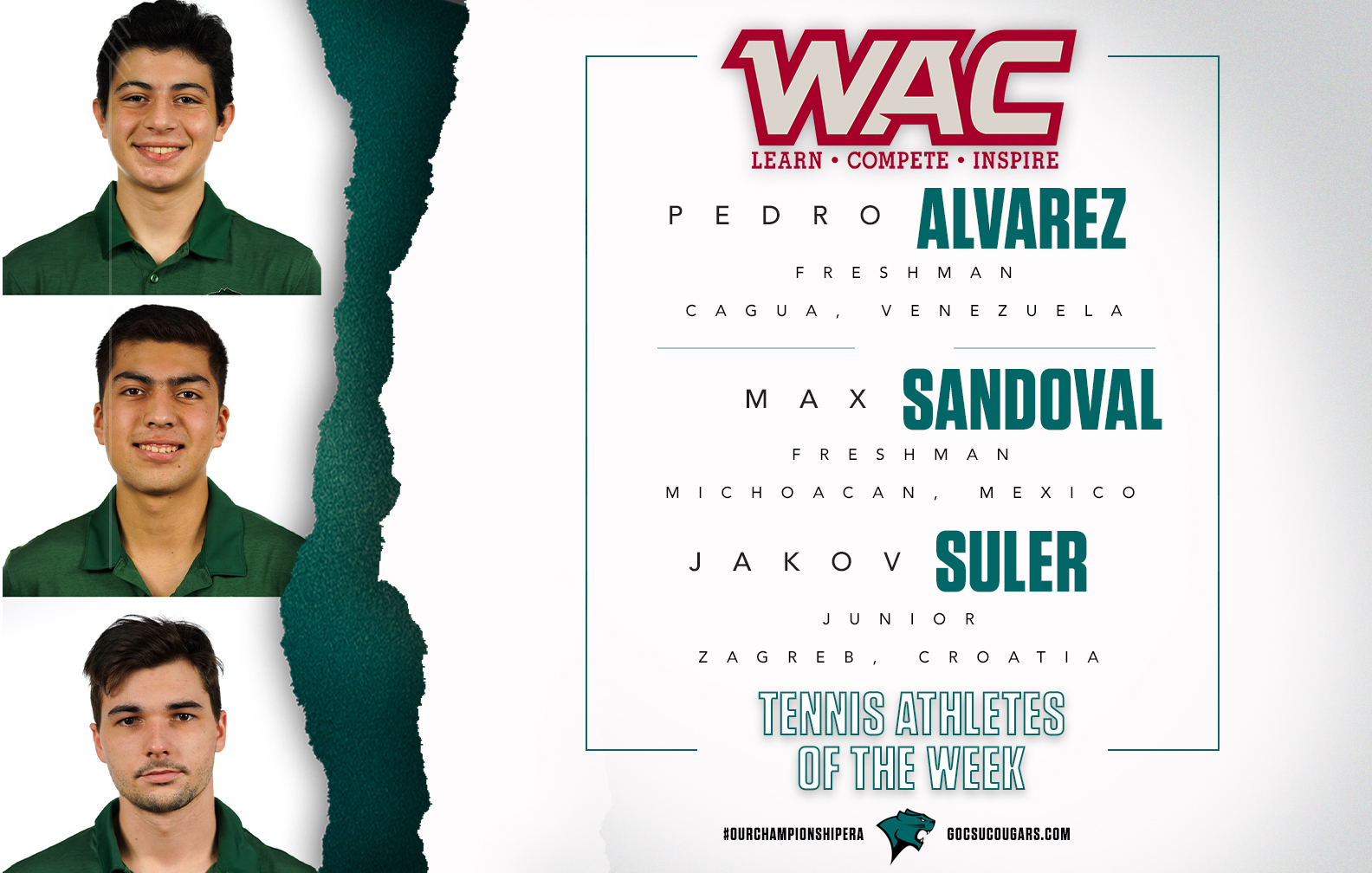 Three Cougars Named WAC Tennis Athletes of the Week - Chicago State ...