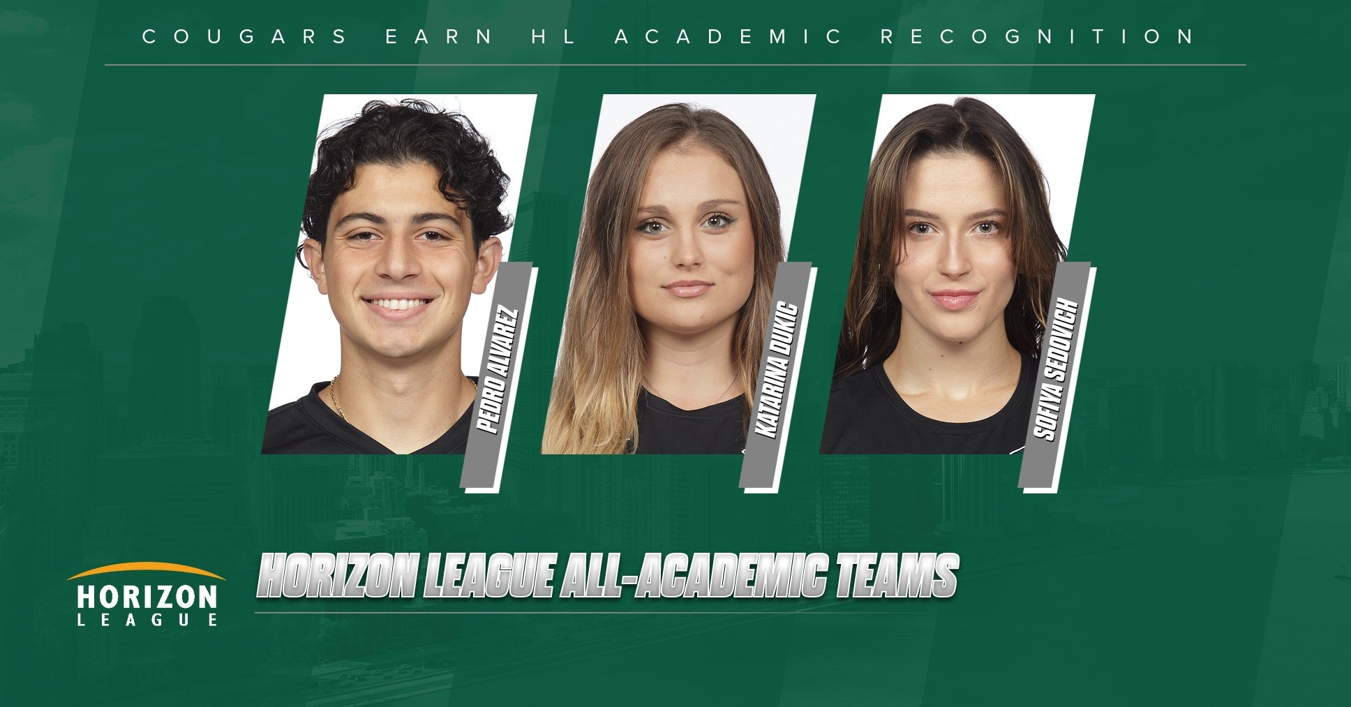 Pedro Alvarez and Katarina Dukic Named to Horizon League All-Academic ...