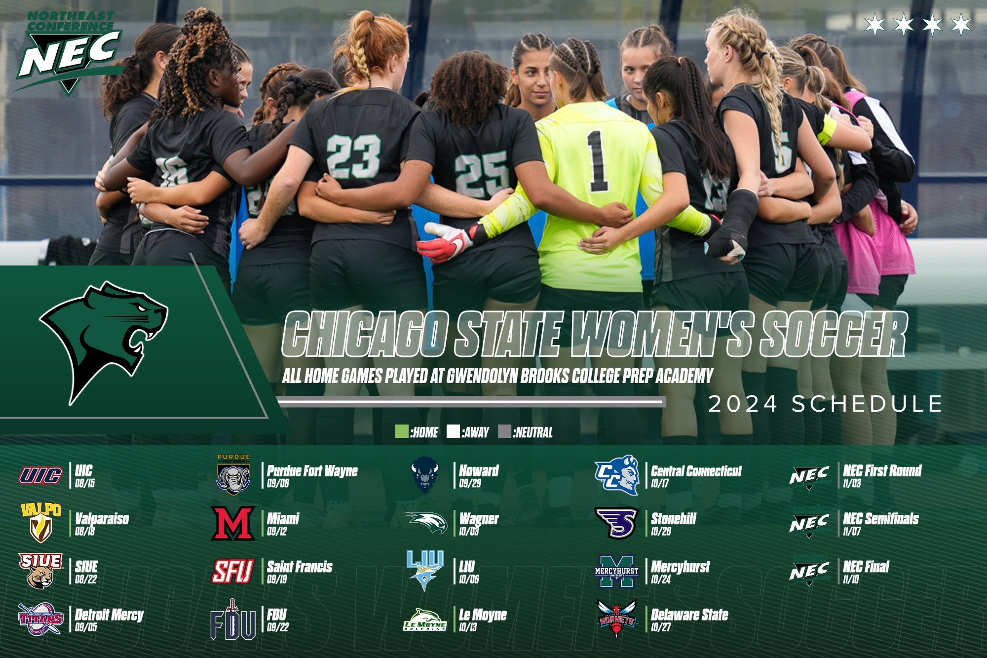 2024 Women's Soccer Schedule - Chicago State University Athletics
