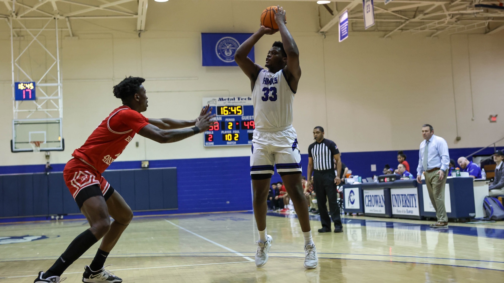 Hawks Hold Off Bear Attack Behind Wilson's Big Night - Chowan ...