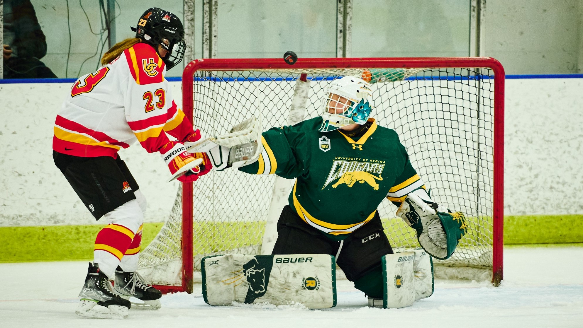 Offence erupts to give Dinos 4-2 win - University of Calgary Athletics