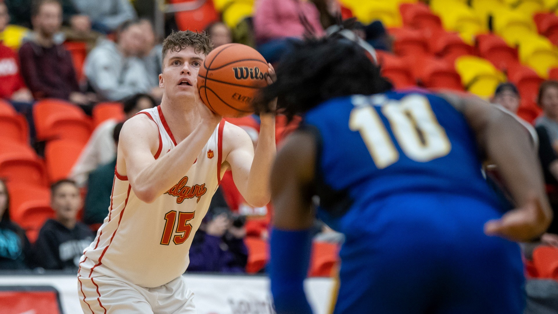 Dinos win a tale of two halves - University of Calgary Athletics