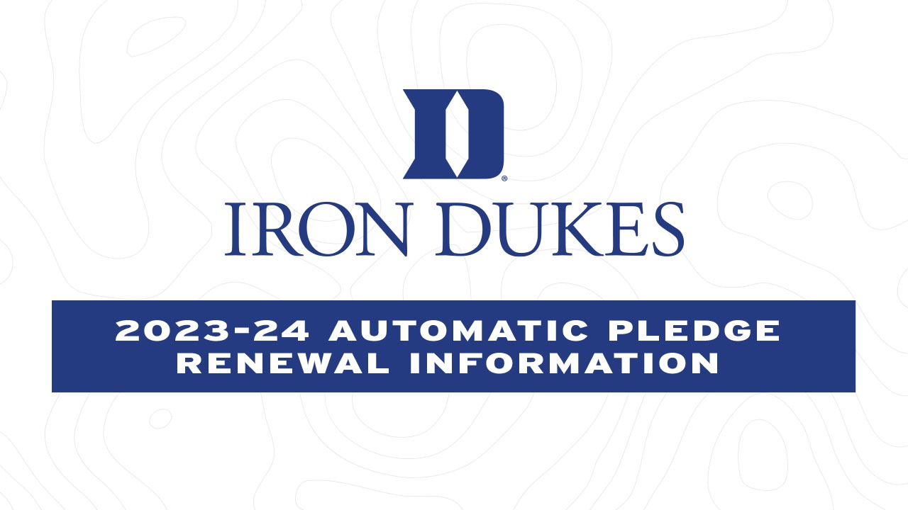 Iron Dukes Membership 2024-25 - Duke University