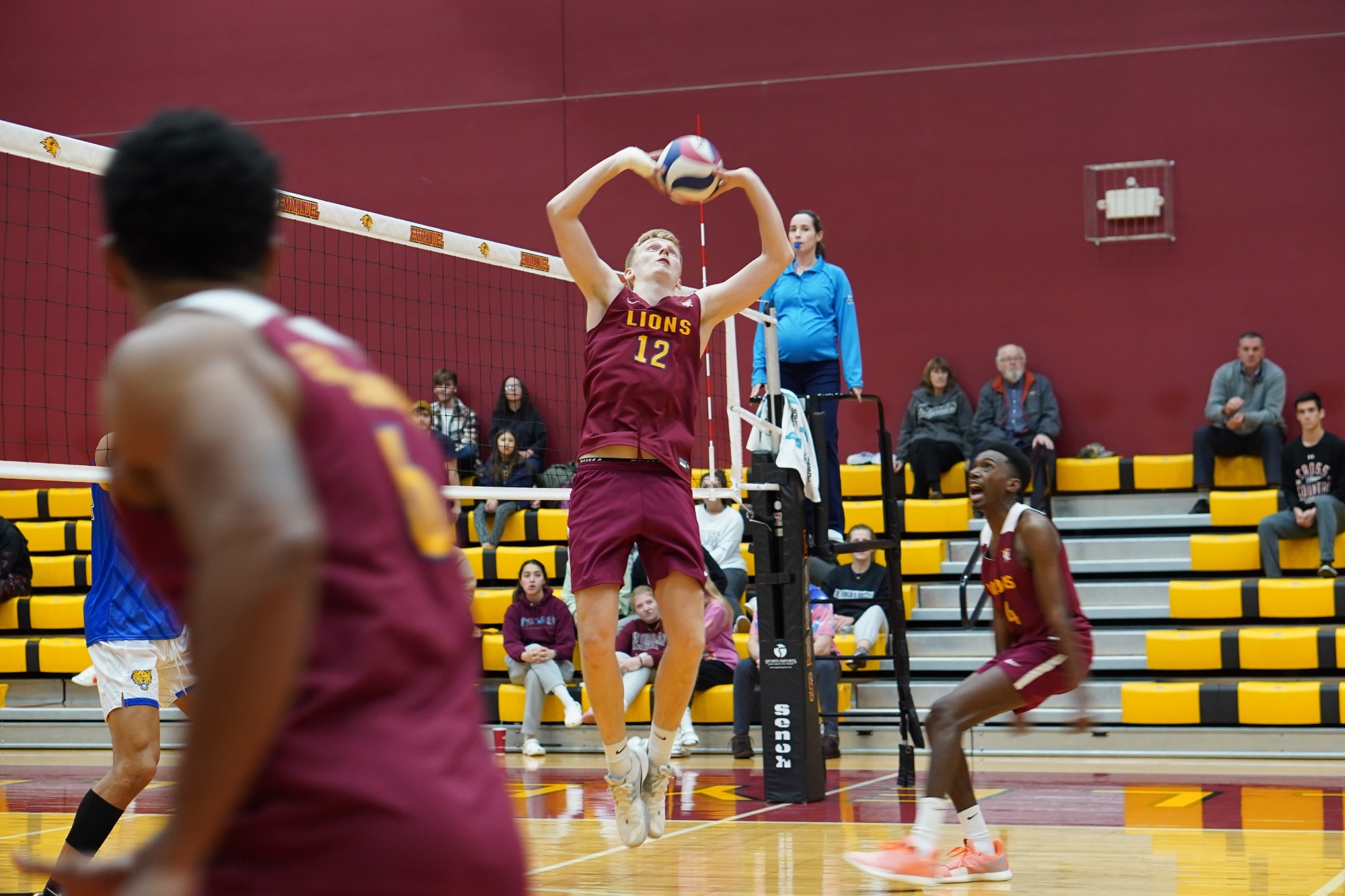 Lions Volleyball defeats Limestone in 5 sets - Emmanuel University (Ga.)