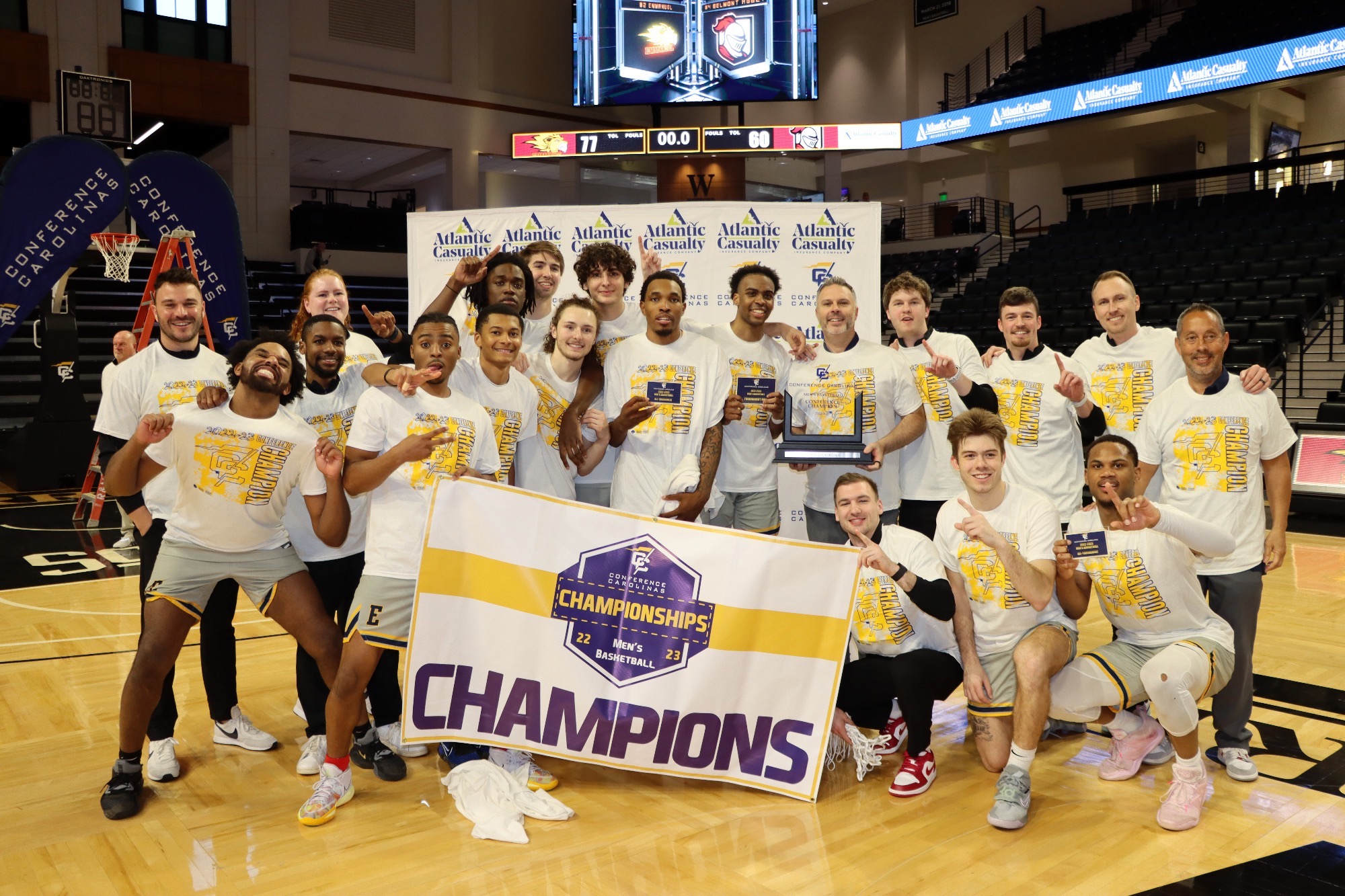 Lions Win Title Emphatically, Pace Belmont Abbey 77-60 - Emmanuel ...