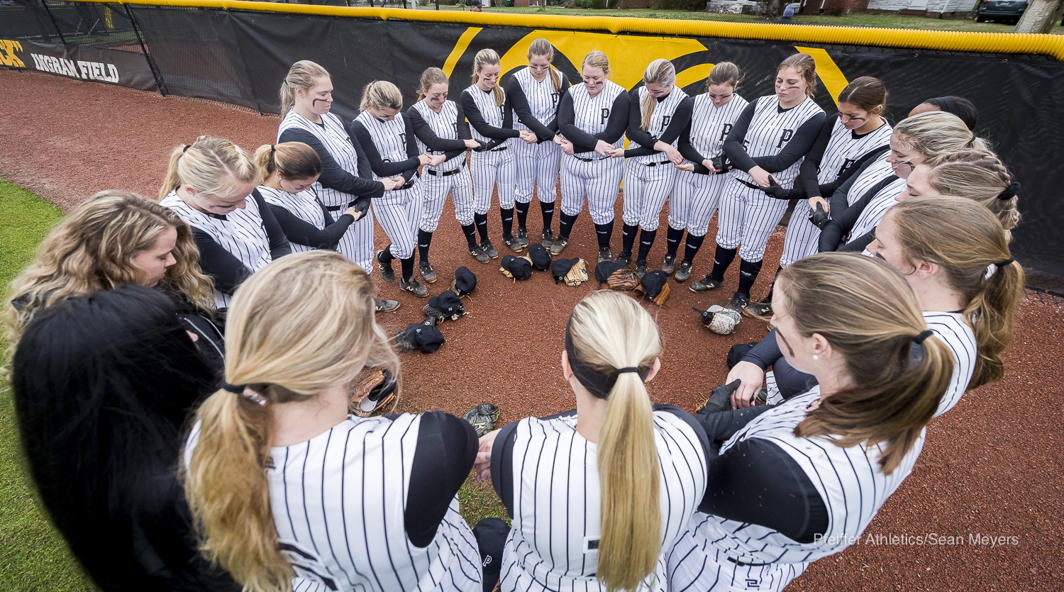 Softball Beats Rivier, 8-1, Game vs. Mansfielld Cancelled - Pfeiffer ...