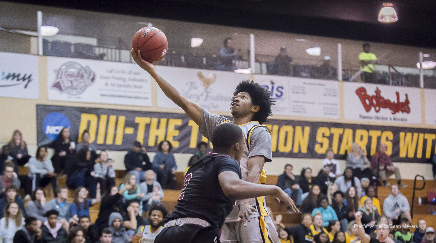 Men's Basketball Wins at Averett, 75-66 - Pfeiffer University