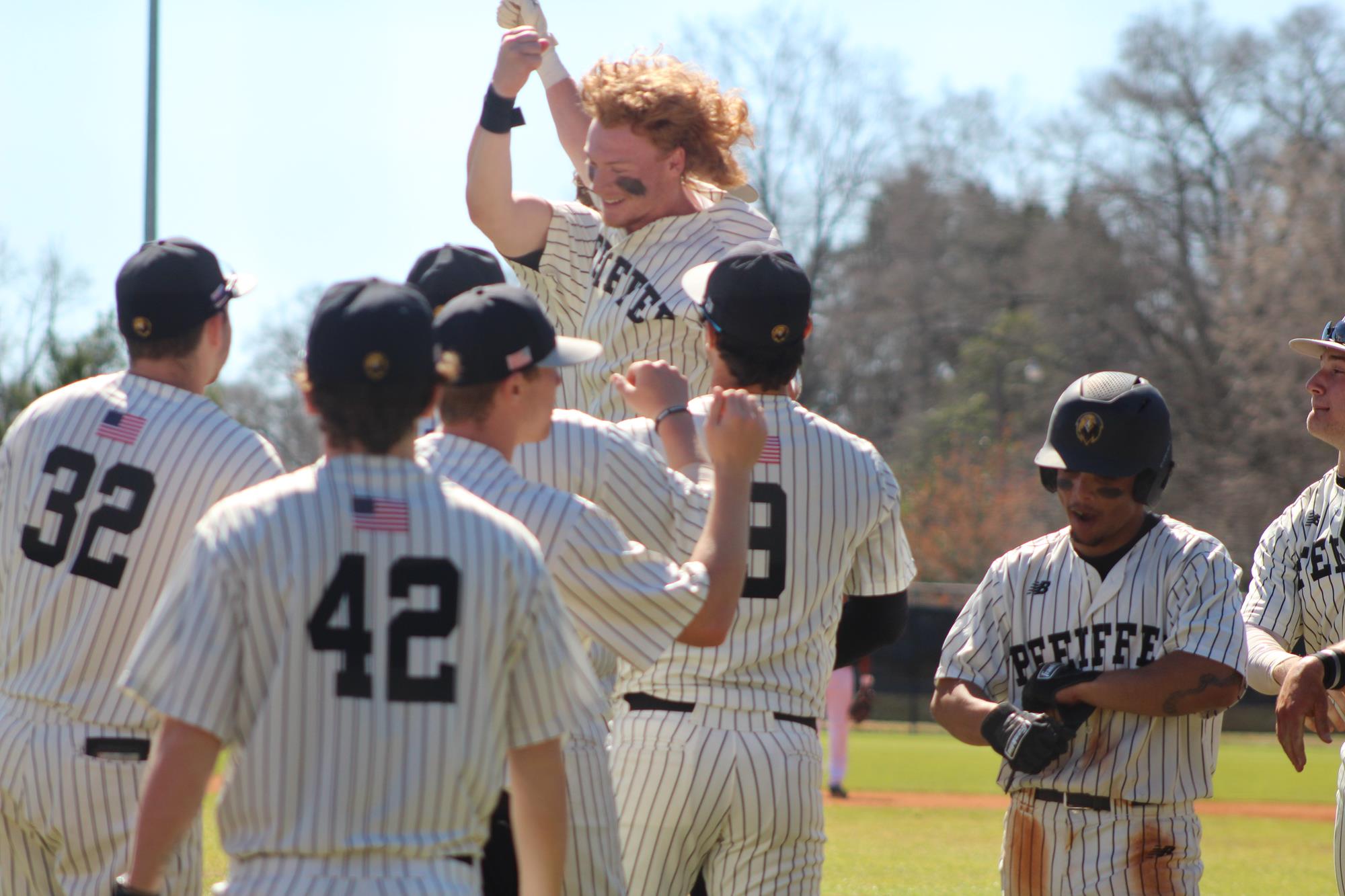 Bell's Walk-Off Blast Sends Pfeiffer Baseball Over Methodist - Pfeiffer ...