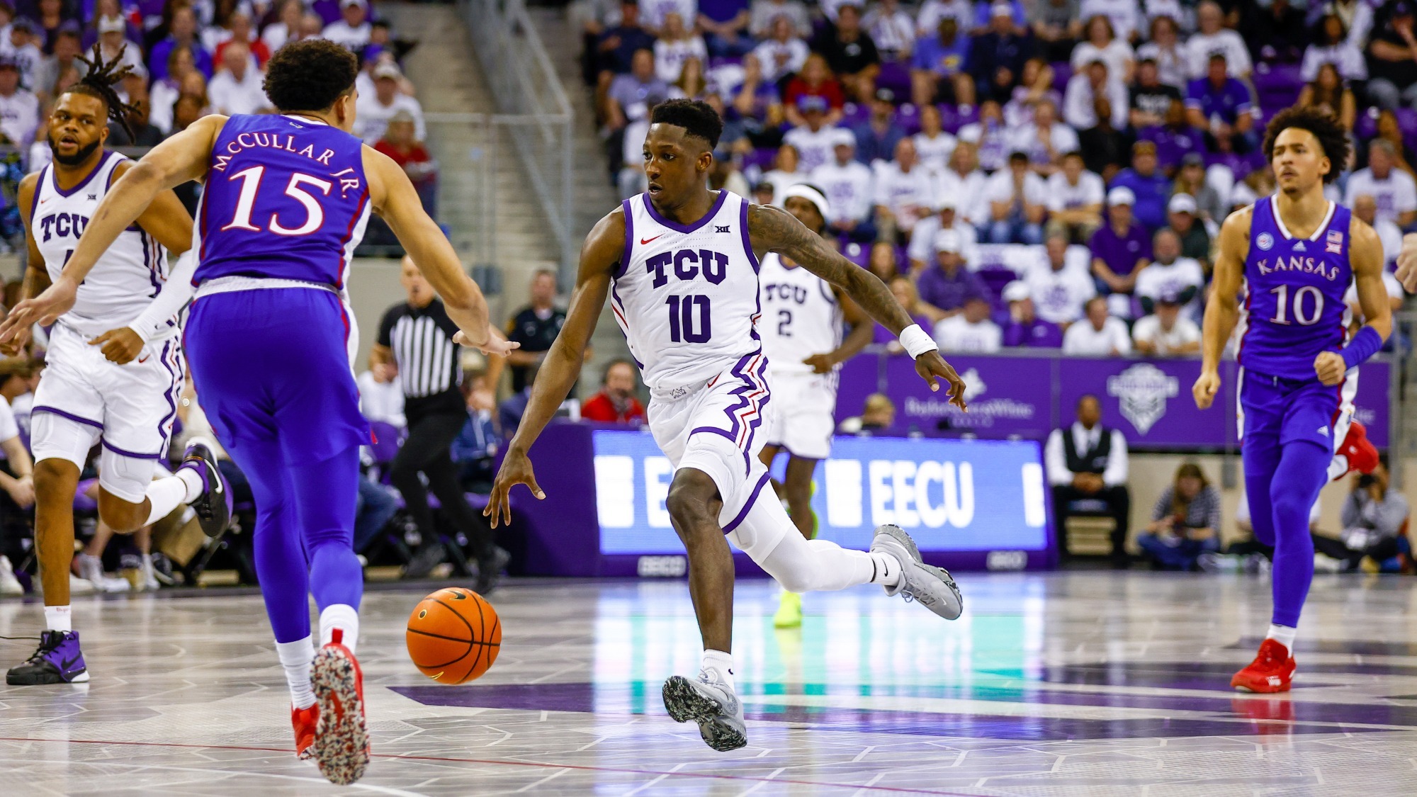 No. 22 TCU Falls in Defensive Battle, 63-58, to No. 3 Kansas - TCU ...