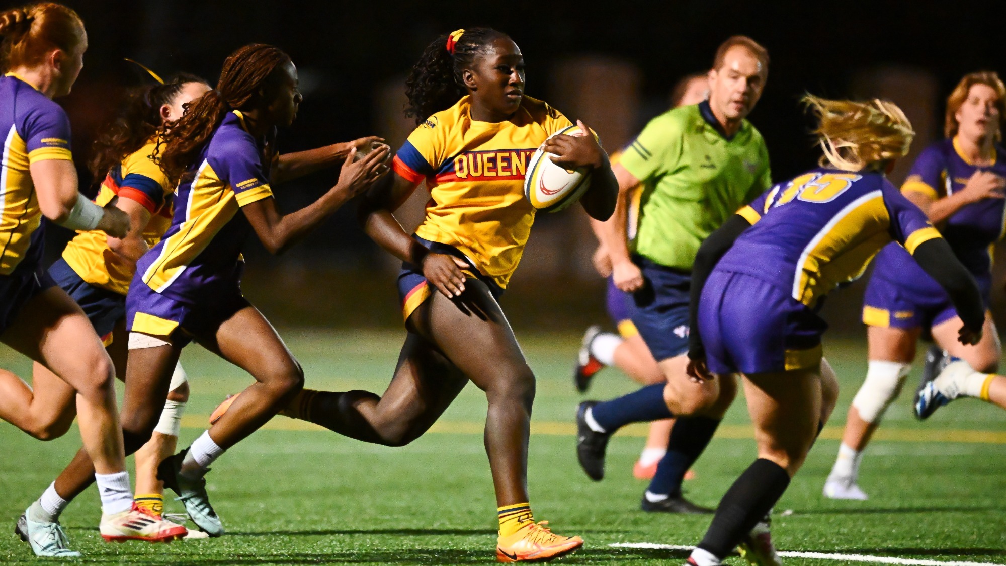 Queen’s Women’s Rugby alumnae Sophie de Goede, McKinley Hunt, and ...