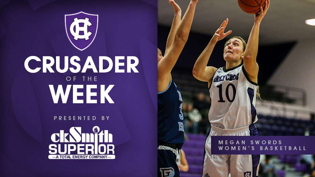 Megan Swords Named ckSmithSuperior Crusader of the Week - Holy Cross ...