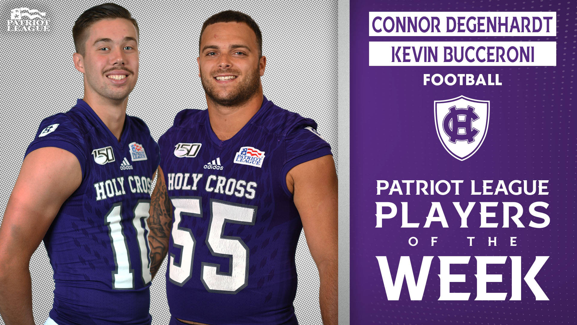 Degenhardt & Bucceroni Honored by the Patriot League - Holy Cross Athletics