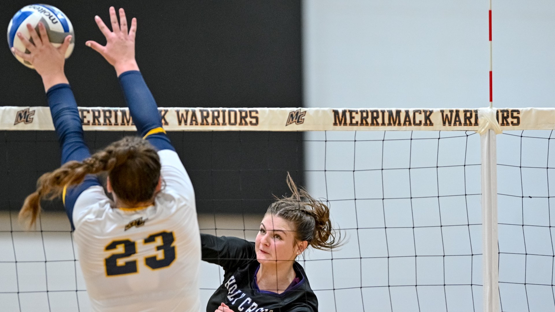 Navy betters Crusader volleyball Saturday afternoon - Holy Cross Athletics