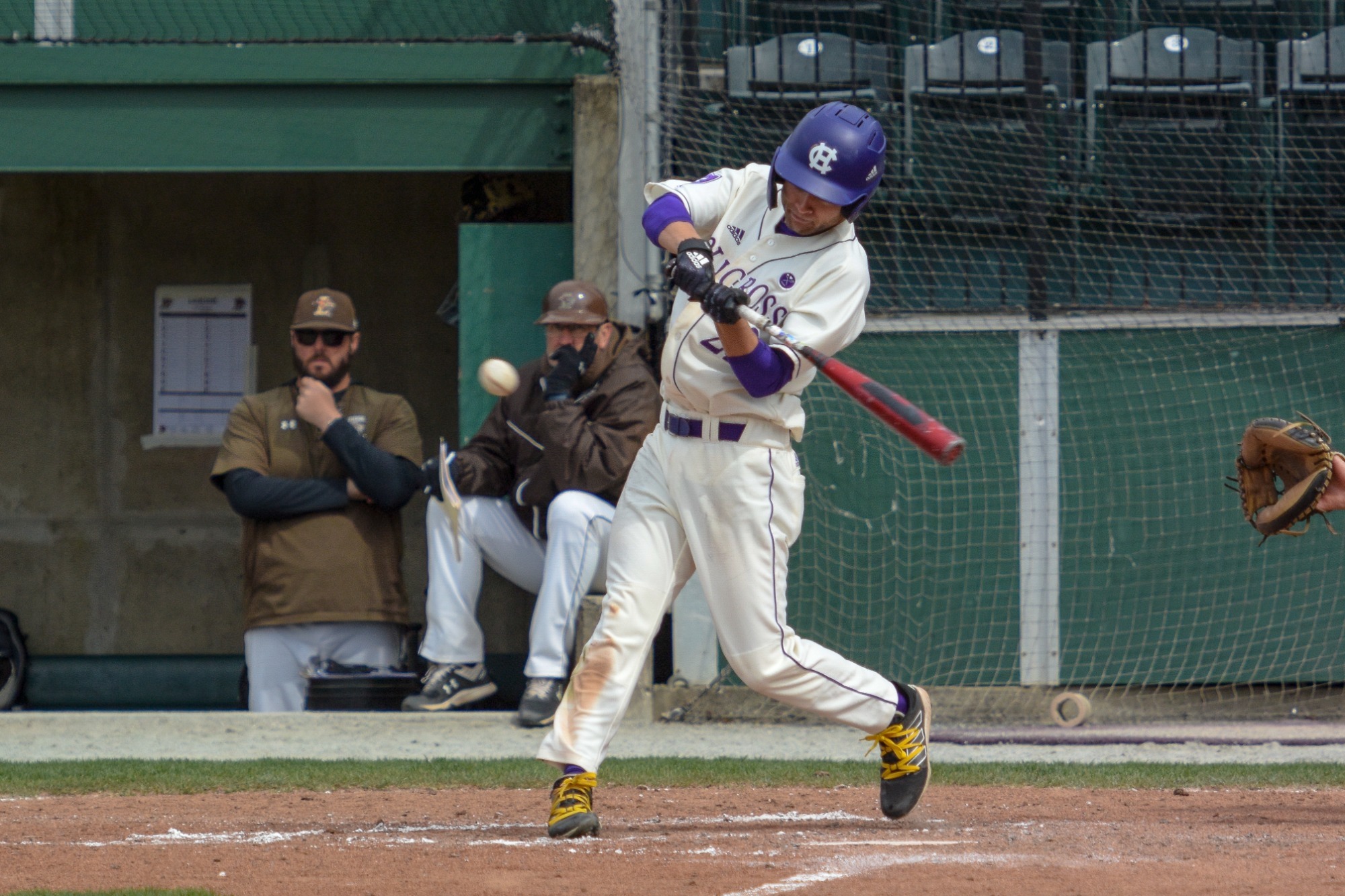 Baseball can’t contain VMI in doubleheader - Holy Cross Athletics