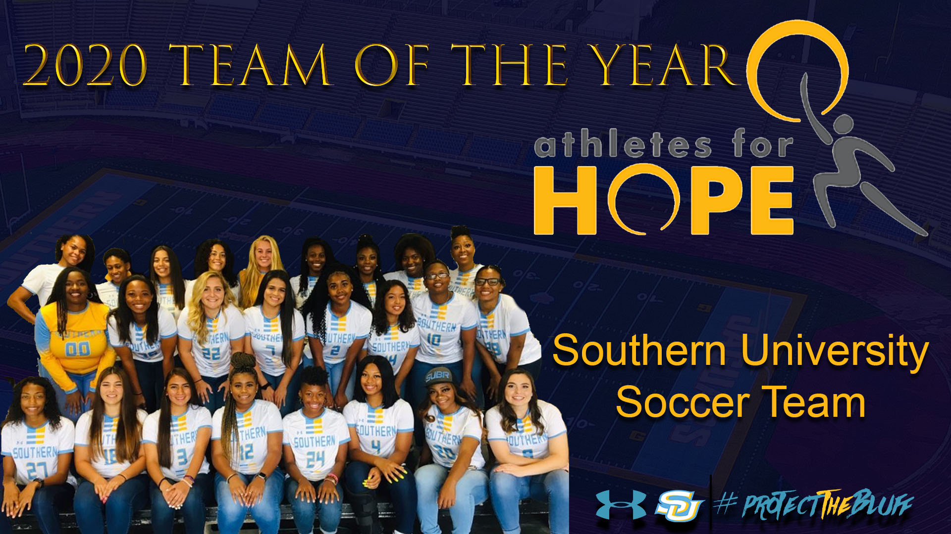 Southern University Soccer Named 2020 Athletes For Hope Team of the ...