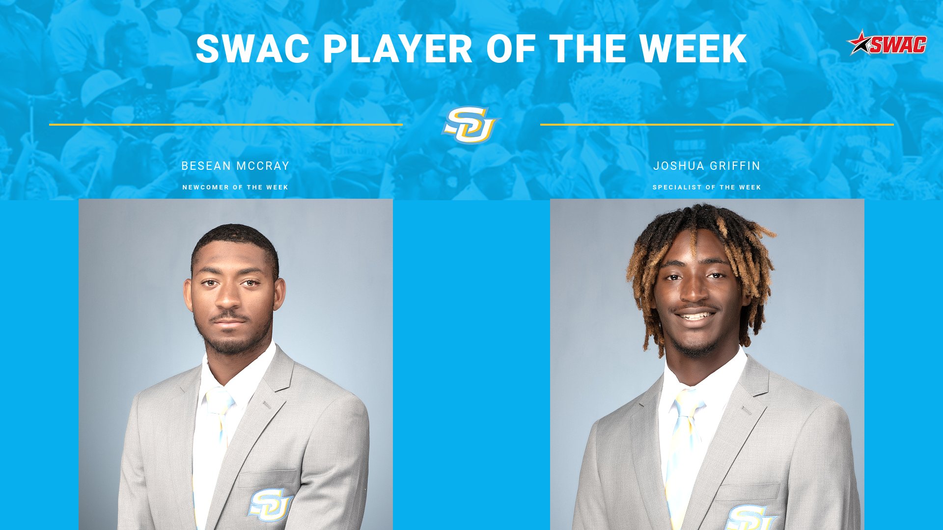 Southern Has Two Players Named SWAC Player of the Week - Southern ...