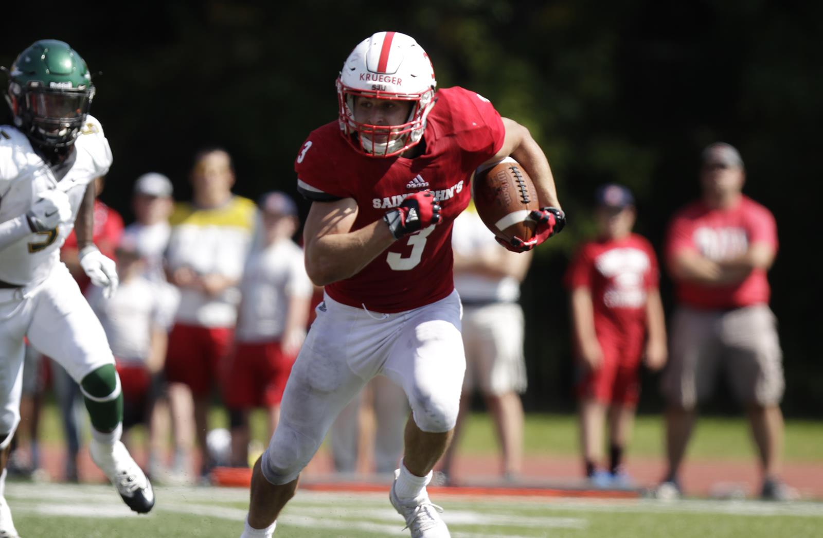 Fast Feet Carry No. 8 Saint John's to 49-14 Win - Saint John's ...